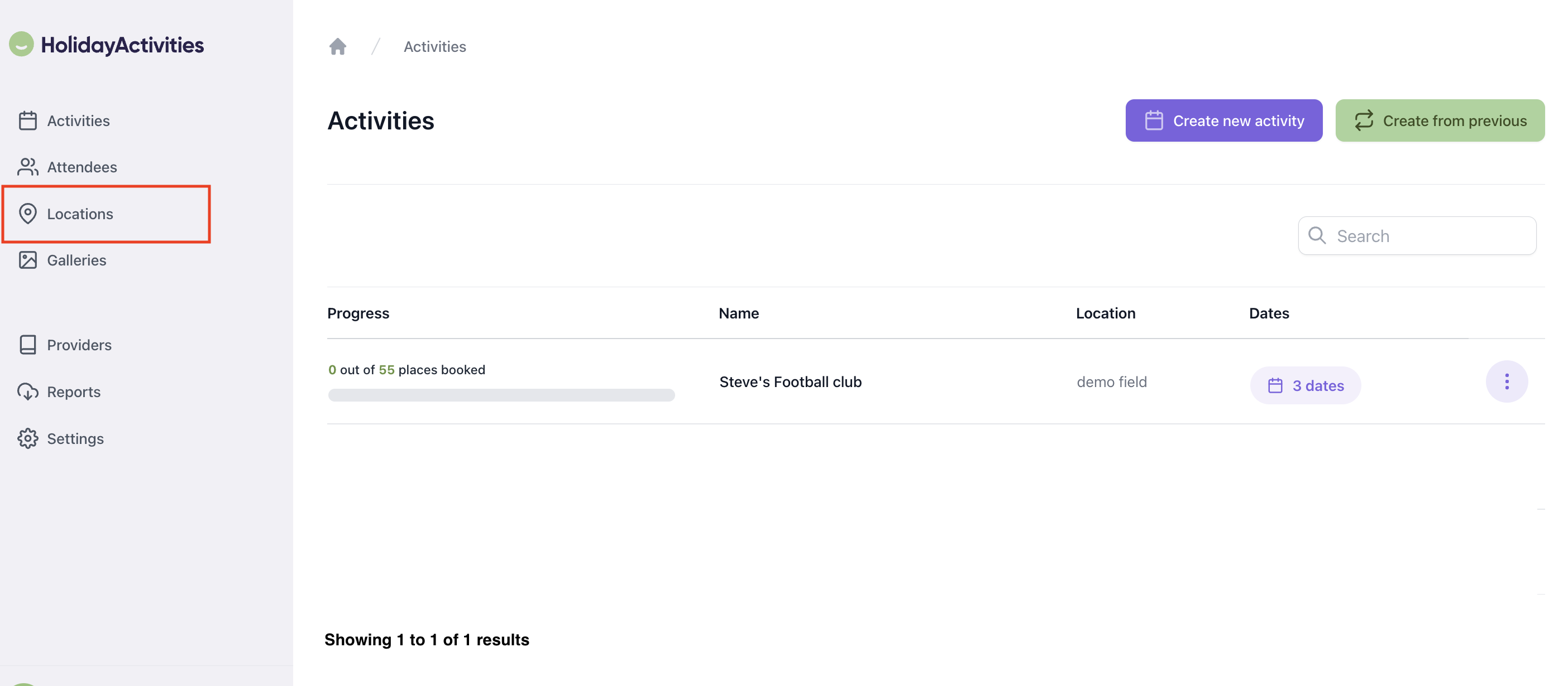 How to create an activity – Holiday Activities
