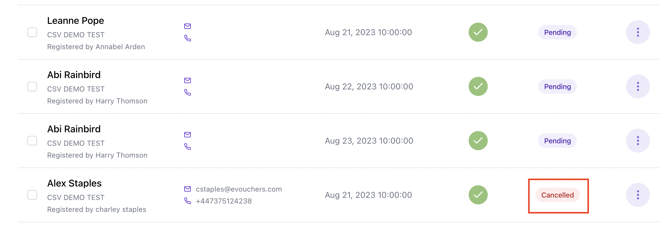 How to action cancellation requests – Holiday Activities