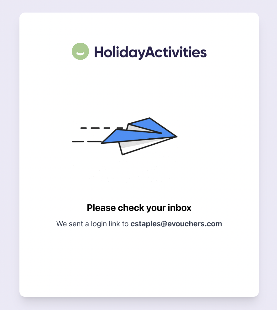 How to log in to your account – Holiday Activities